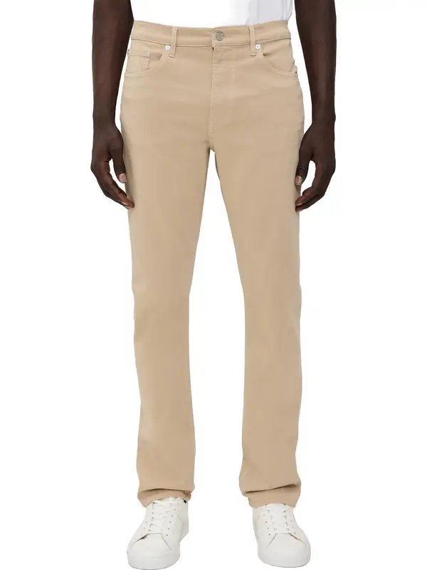 FRAME Modern Straight Twill Jeans - Beige