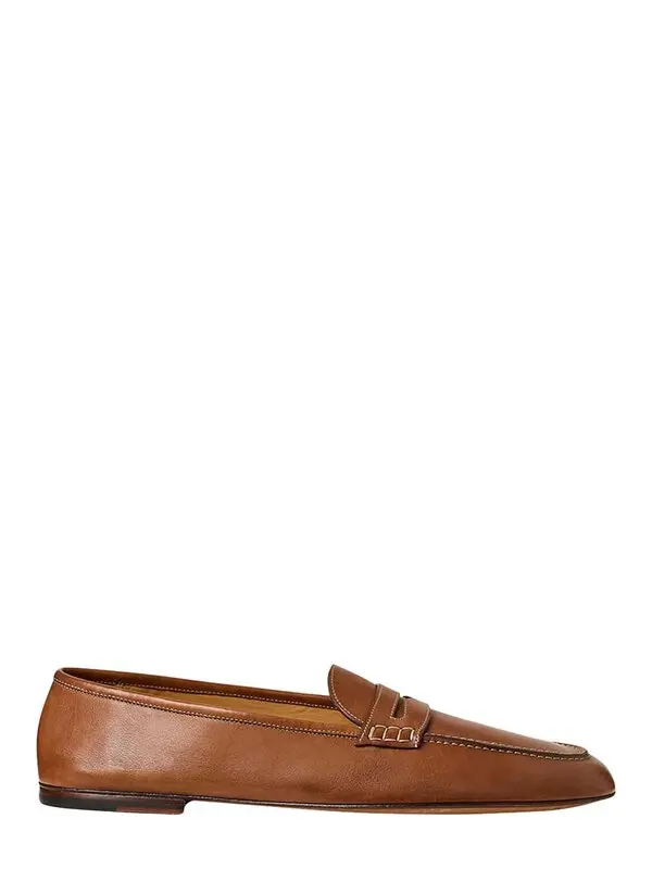 Ralph Lauren Collins Leather Penny Loafers - Brown