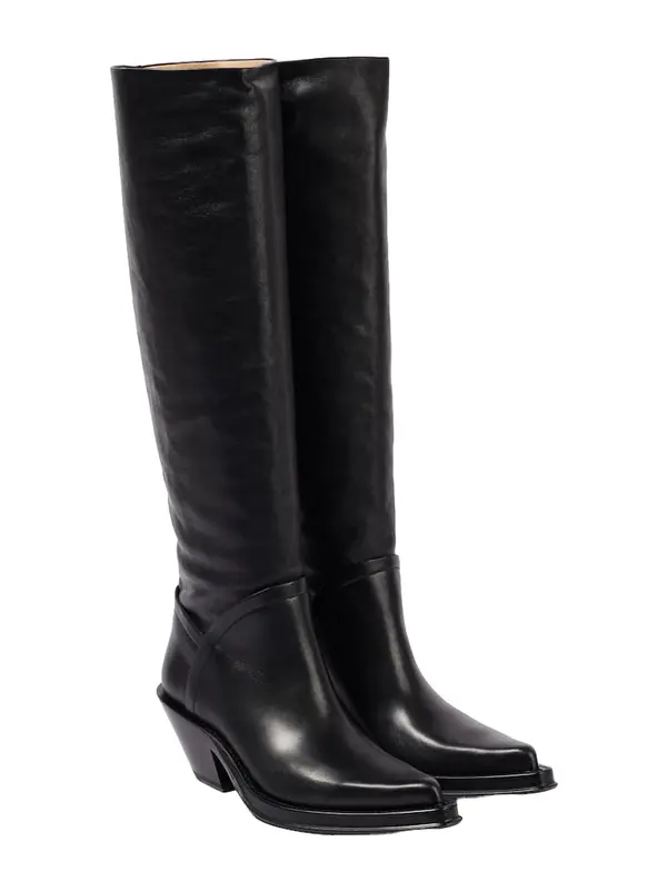 Gabriela Hearst Camero Leather Knee-high Boots - Black
