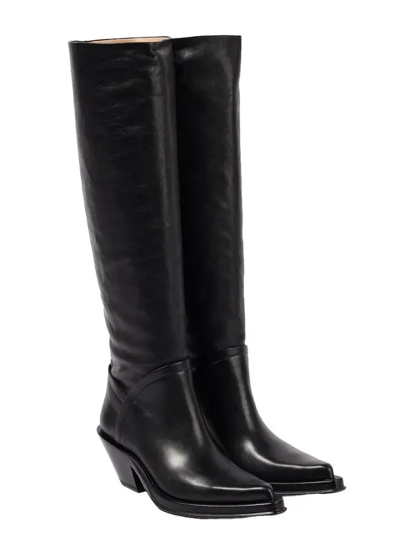 Gabriela Hearst Camero Leather Knee-high Boots - Black