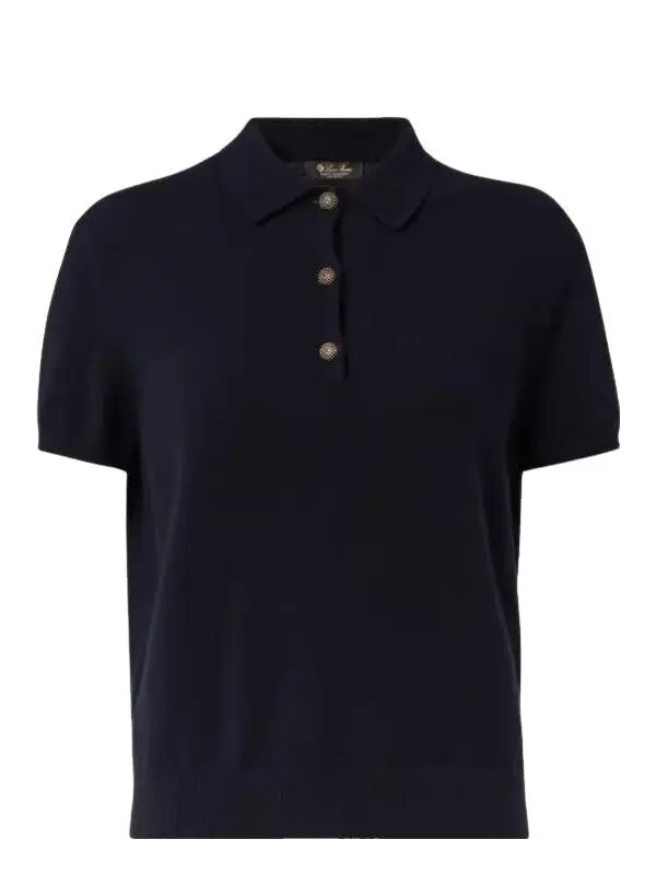 Loro Piana Cashmere Polo Shirt - Blue