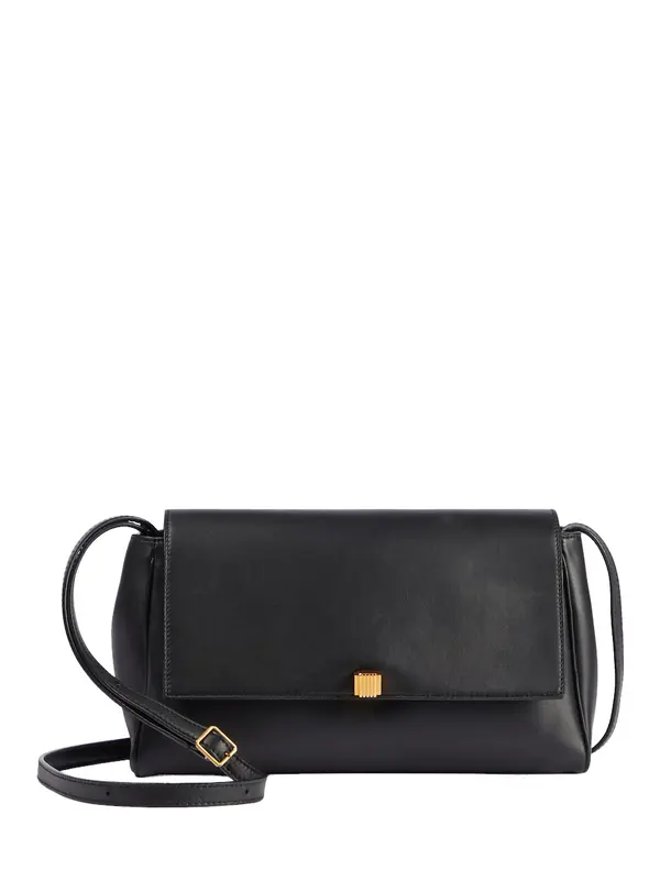 Khaite Cate Leather Clutch - Black