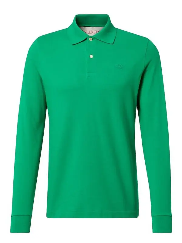 Valentino Garavani Cotton Polo Sweater - Green
