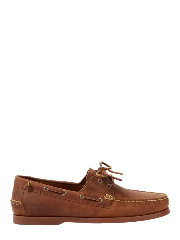 Polo Ralph Lauren Merton Leather Boat Shoes - Brown