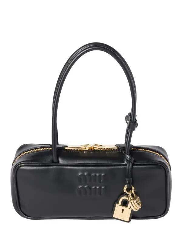 Miu Miu Beau Leather Bag - Black