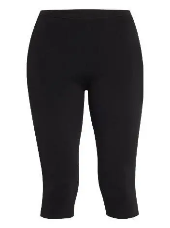 TOTEME Compact Knit Capri Trousers - Black