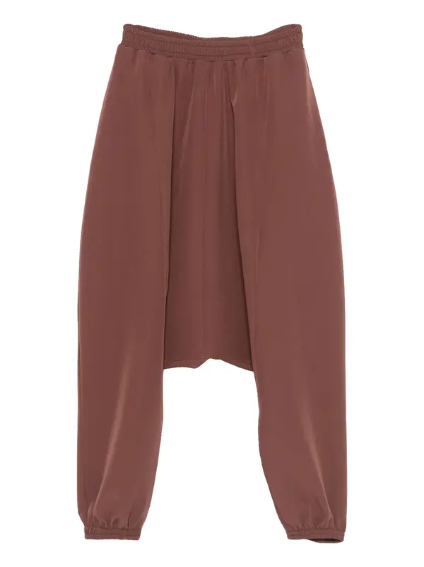 Alchemy Fashions Drop-crotch Trousers - Brown