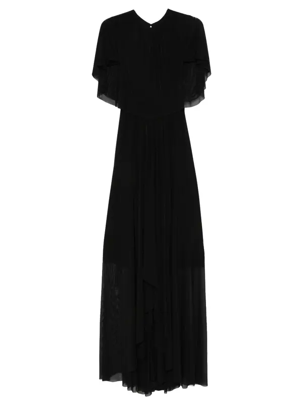 Talbot Runhof Draped-detail Gown - Black
