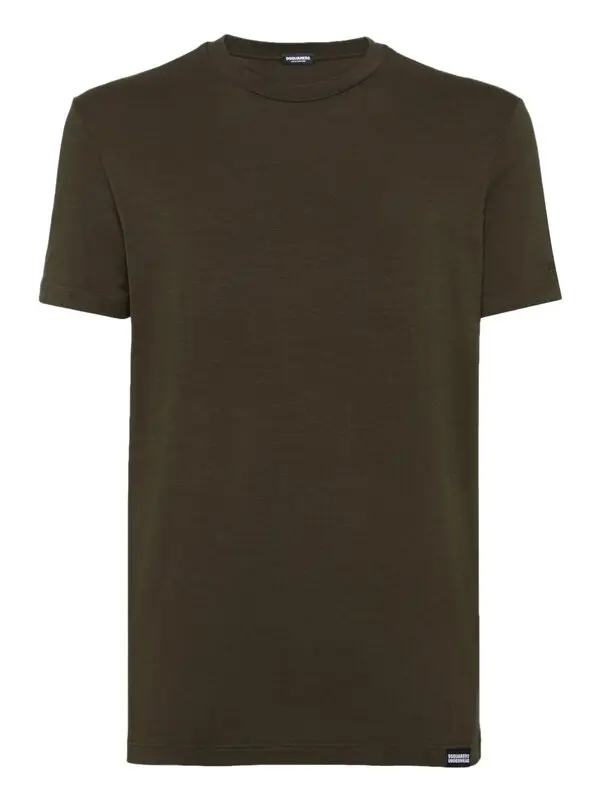 Dsquared2 Embroidered-logo T-shirt - 302 Military Green