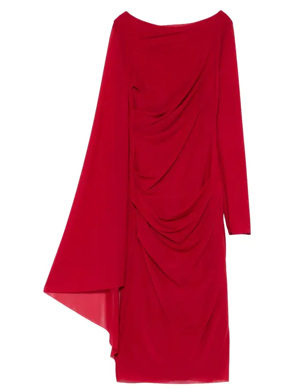 Talbot Runhof Mousse Midi Dress - Red