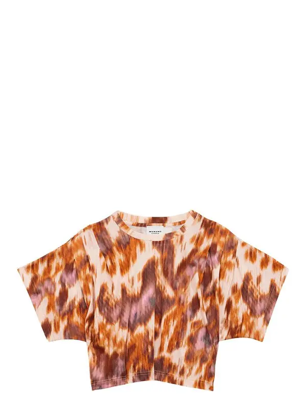MARANT ETOILE Zilia T-shirt - Ecru/ochre