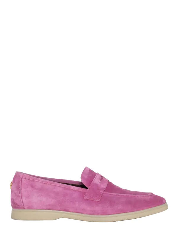 BOUGEOTTE Suede Loafers - Pink