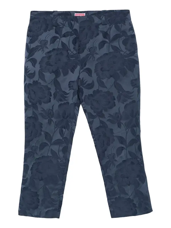 Kenzo Peonies Trousers - Blue