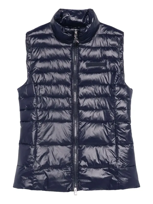 Patrizia Pepe Logo-patch Gilet - Blue