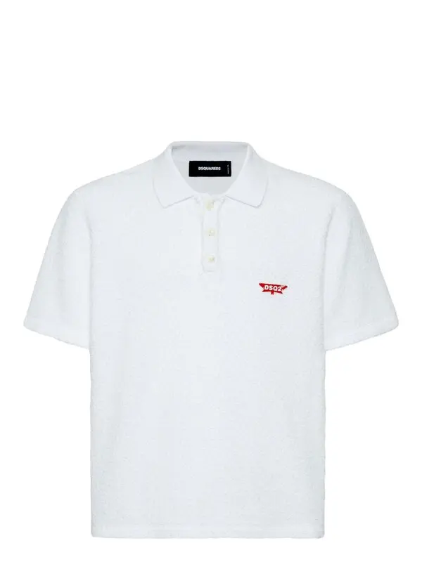Dsquared2 Logo-appliqué Polo Shirt - White