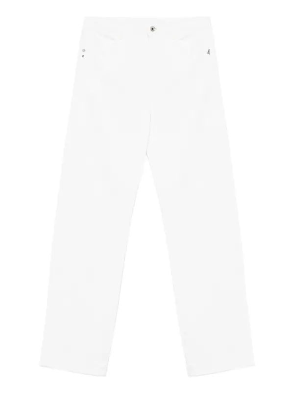 Patrizia Pepe Essential Straight Leg Jeans - White