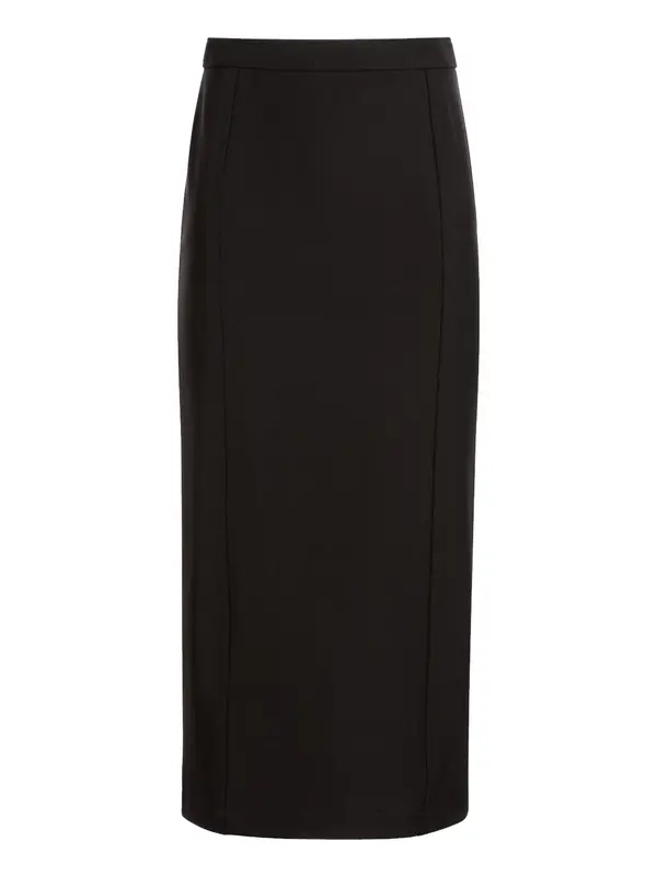 Bally Gabardine Maxi Skirt - Black