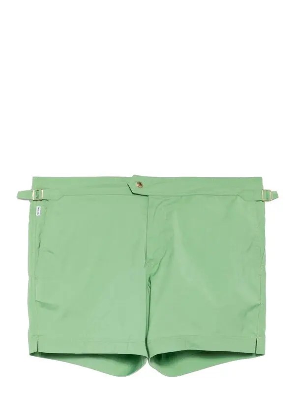 TOM FORD Side-buckle Swim Shorts - Green