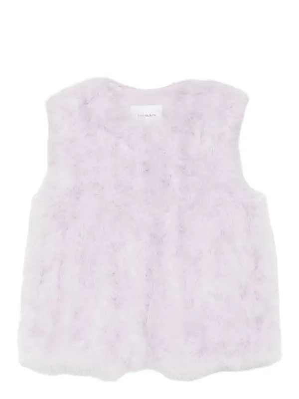 YVES SALOMON Feather Vest - Purple