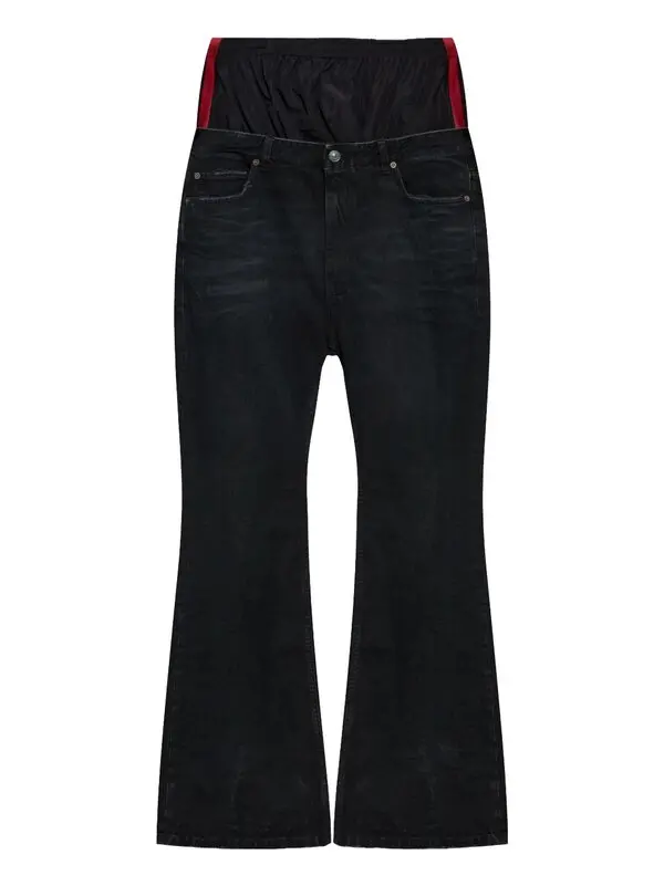 Balenciaga Layered Jeans - Black