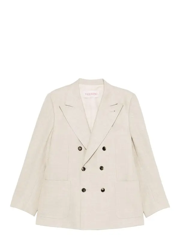 Valentino Garavani Double-breasted Blazer - Neutrals