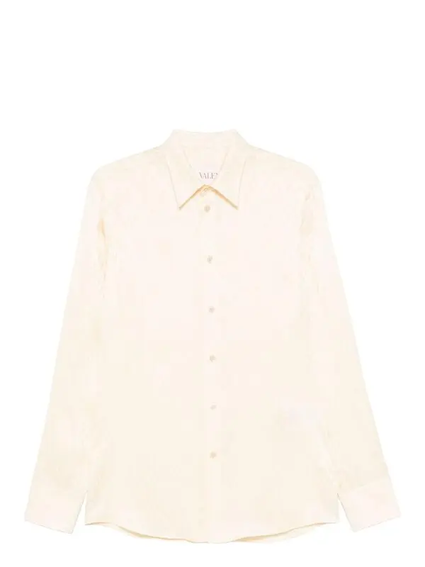 Valentino Garavani Toute La V-print Shirt - Yellow