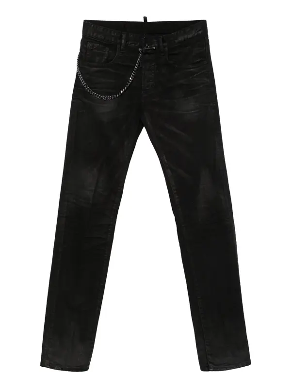 Dsquared2 Chain-detailed Jeans - Black