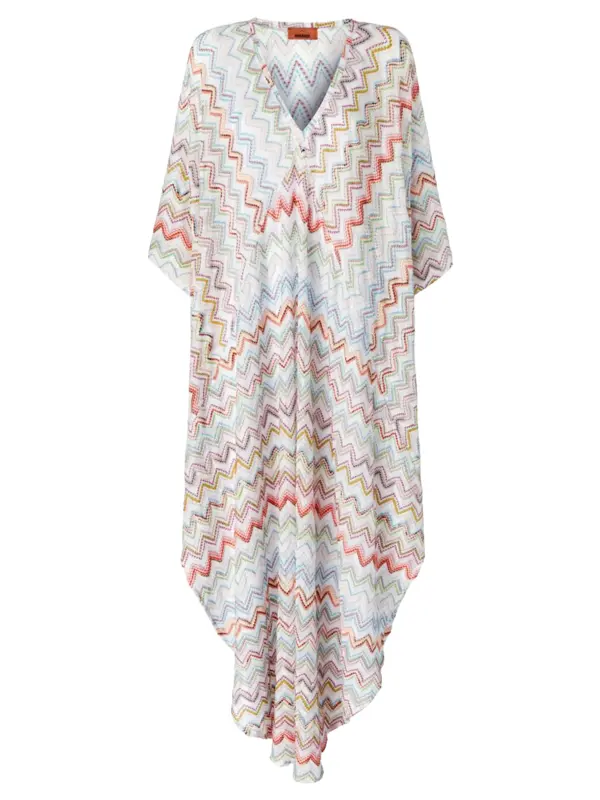 Missoni Zigzag-woven Maxi Dress - White