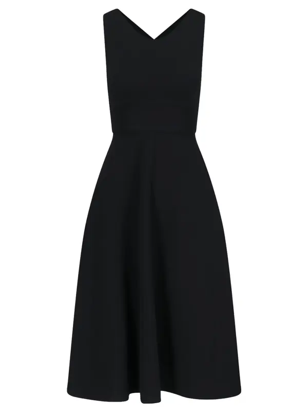 Aspesi Crepe Maxi Dress - Black