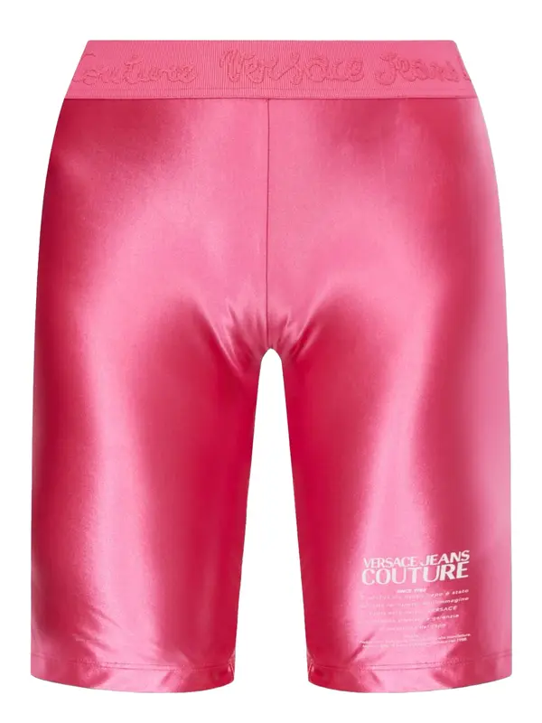 Versace Logo-print Shorts - Pink