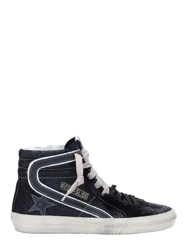 Golden Goose Slide High-top Sneakers - Black