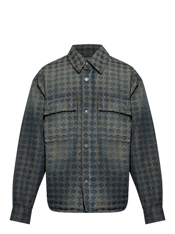 Amiri Ma Quad Jacquard Denim Jacket - Blue