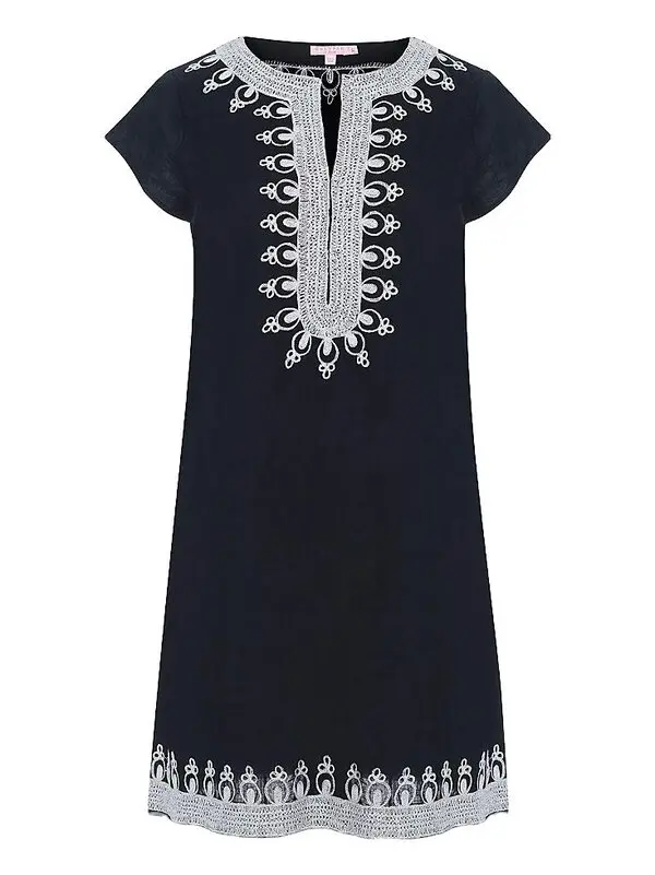 Calypso St. Barth Rowena Tunic Dress - Black