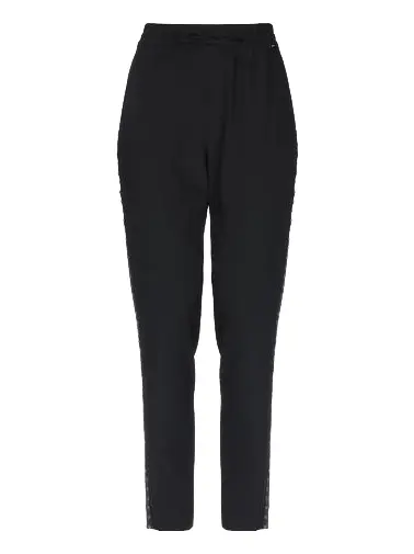 LIU •JO Regular Fit Tapered Leg Trousers - Black