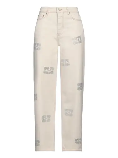 GANNI Cotton Straight-leg Jeans - White