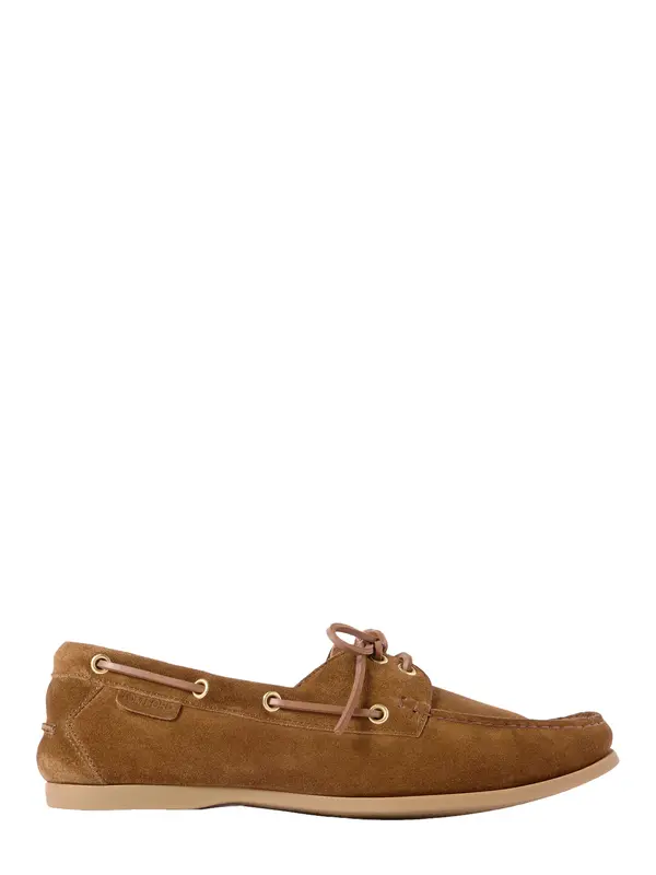 TOM FORD Robin Suede Boat Shoes - Brown