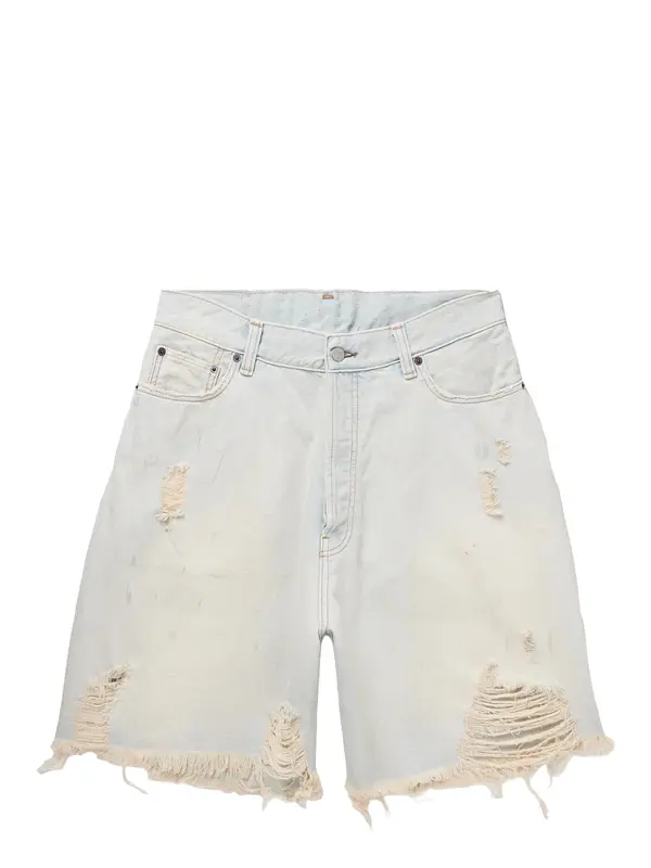 Acne Studios Rudney Wide-leg Denim Shorts - Blue