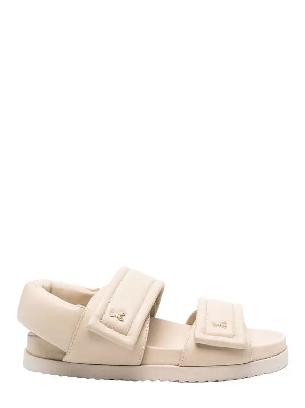 Patrizia Pepe Strappy Slides - Neutrals