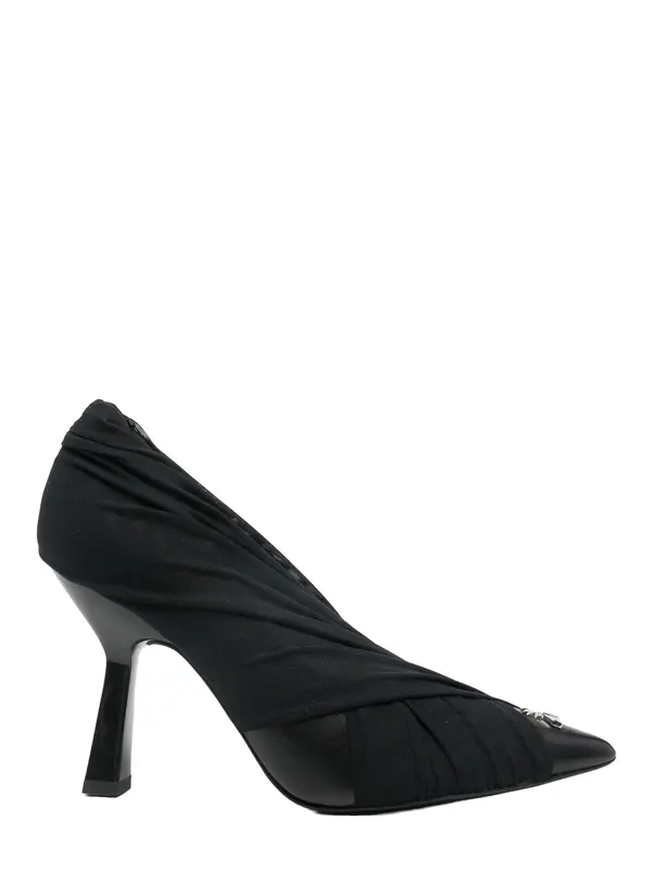 Patrizia Pepe 100mm Draped Pumps - Black