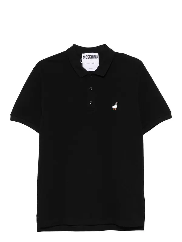 Moschino Cotton Polo Shirt - Black