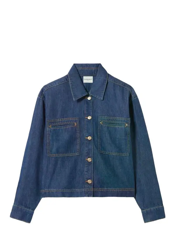 Claudie Pierlot Oversized Denim Shirt - Blue