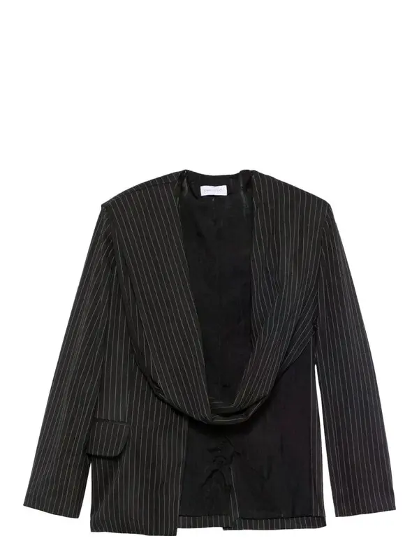 IOANA CIOLACU Striped Jacket - Grey