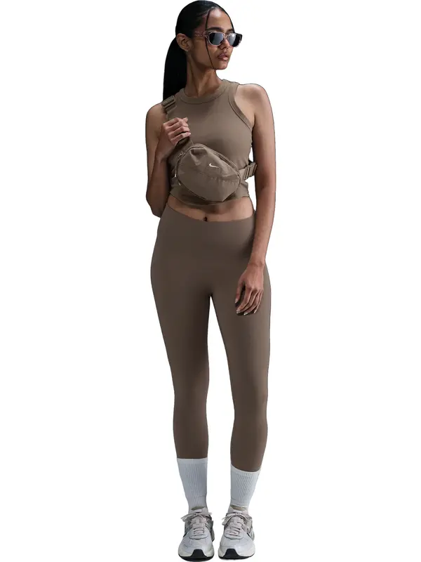 Nike Zenvy High-waisted Full-length Leggings - Brown