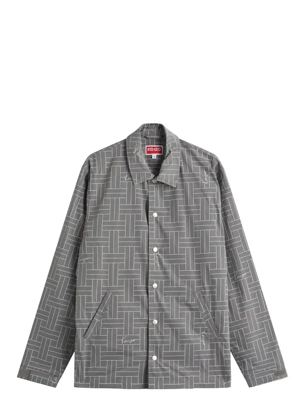 Kenzo Weave Light Coach Jacket - Misty Grey