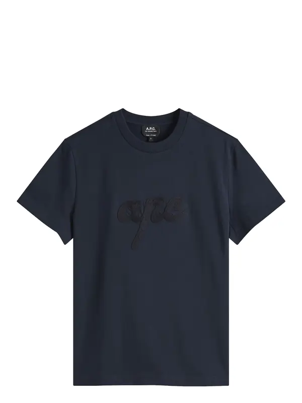 A.p.c. Lenny Logo T-shirt - Dark Navy