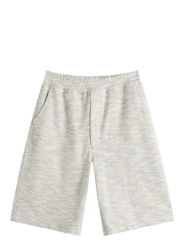 MERELY MADE Jacquard Wide Shorts - Beige