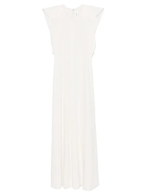 Victoria Beckham Crepe Maxi Dress - Neutrals