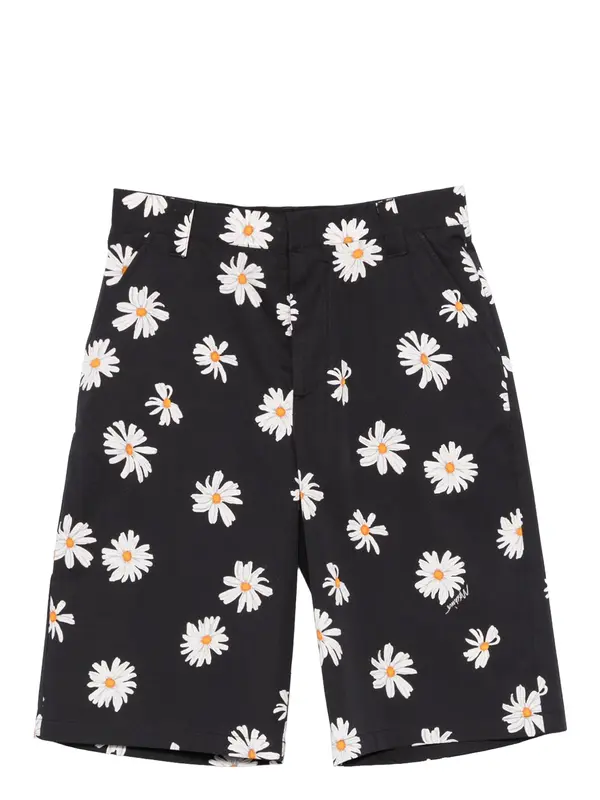 Moschino Daisy-print Shorts - Black