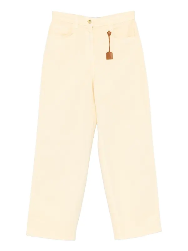 Elisabetta Franchi Garment-dyed Jeans - Yellow