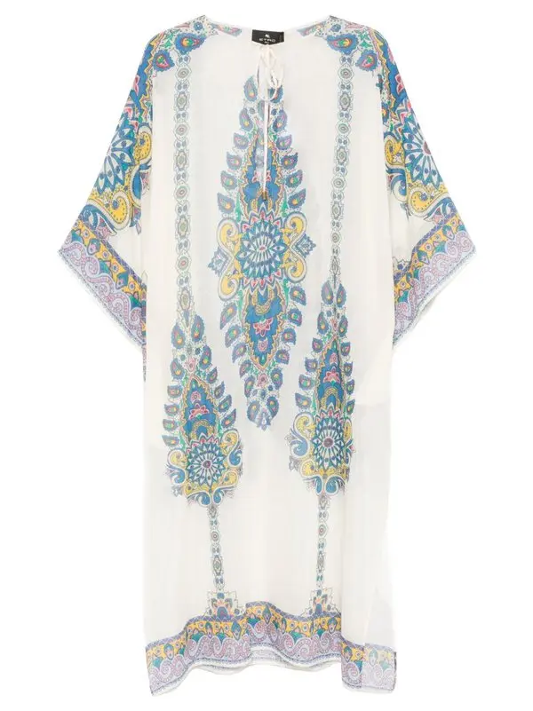 Etro Paisley-print Dress - White